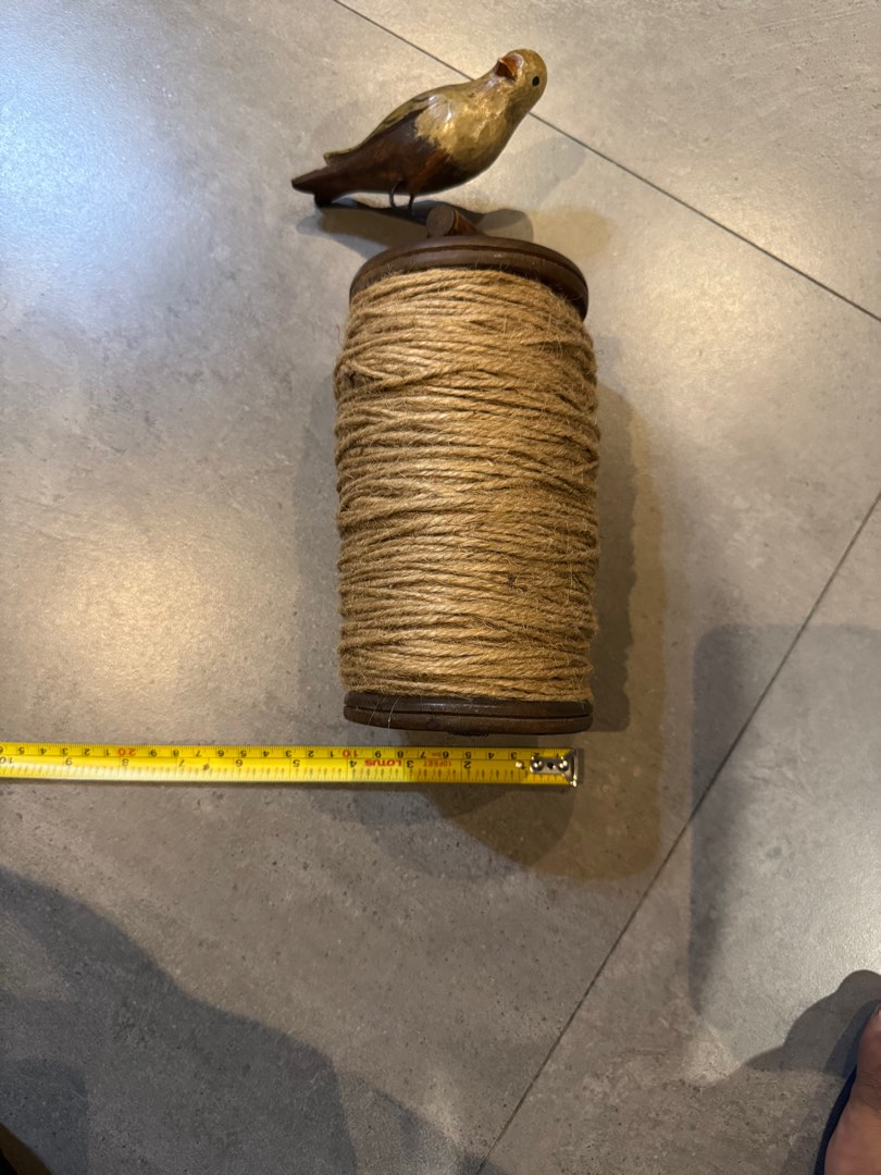 Wooden Spool Bird with Yarn Display Vintage Barn Rustic House Home ...