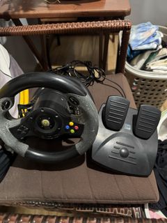 Xbox steering wheel, Video Gaming, Video Game Consoles, Xbox on Carousell