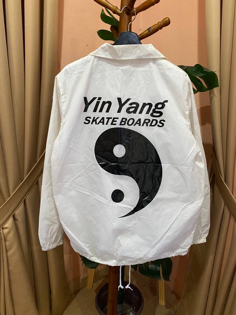 Yin Yang Skateboards Nylon Coach Jacket, Men's Fashion, Coats, Jackets ...