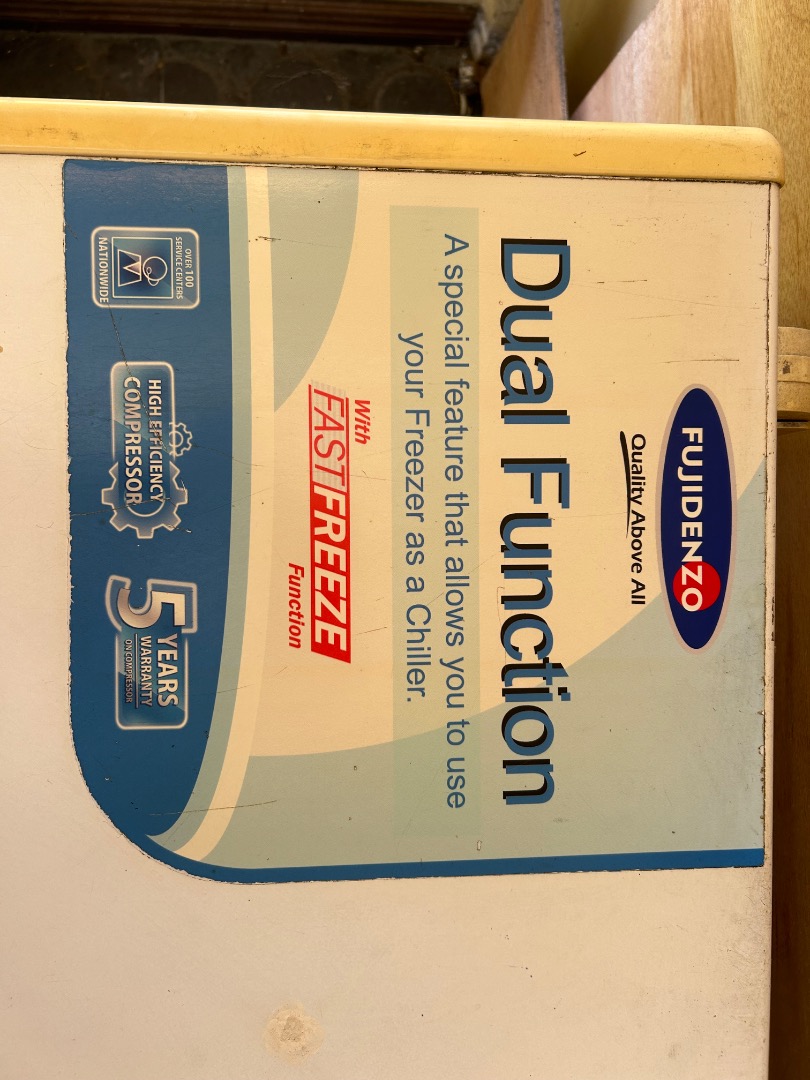 10 cu. ft Dual Function Fujidenzo Chest Freezer, TV & Home Appliances ...