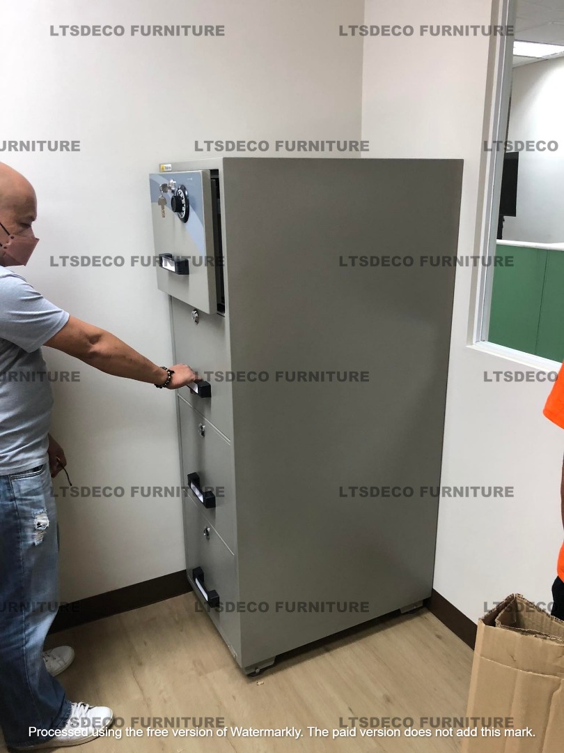 4 LAYER CABINET WITH VAULT | OFFICE PARTITION | OFFICE FURNITURE ...