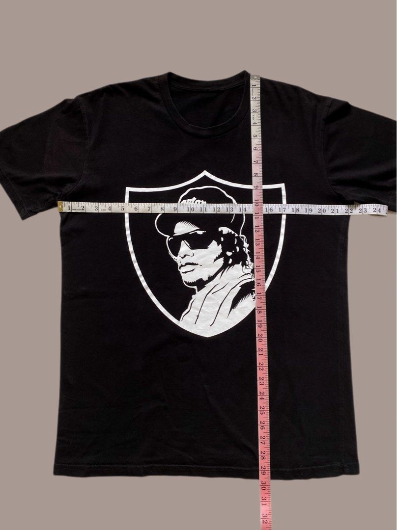 [ DISCOLOURED ] RAP TEES EAZY-MTHRFCKN-E RAIDERS SHIELD LOGO| COMPTON ...