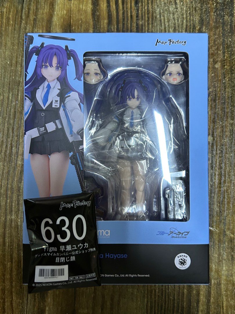 全新日版特典版 figma 630 早瀨優香 蔚藍檔案 Blue Archive, 興趣及遊戲, 玩具 & 遊戲類 - Carousell