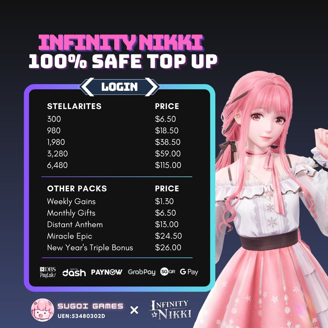 🌸 Infinity Nikki Top-Up Service | Stellarites Gems | Login Required ...