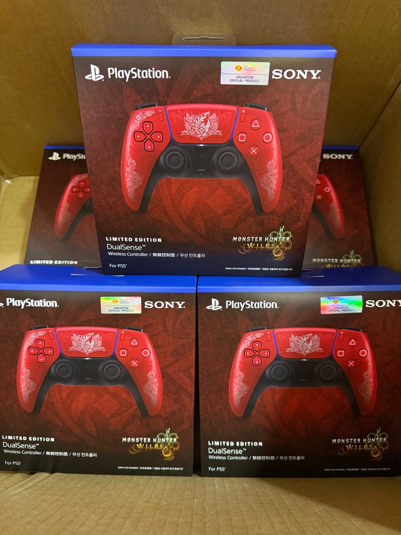 PS5 DUALSENSE WIRELESS CONTROLLER-Monster Hunter Wild Limited Edition ...