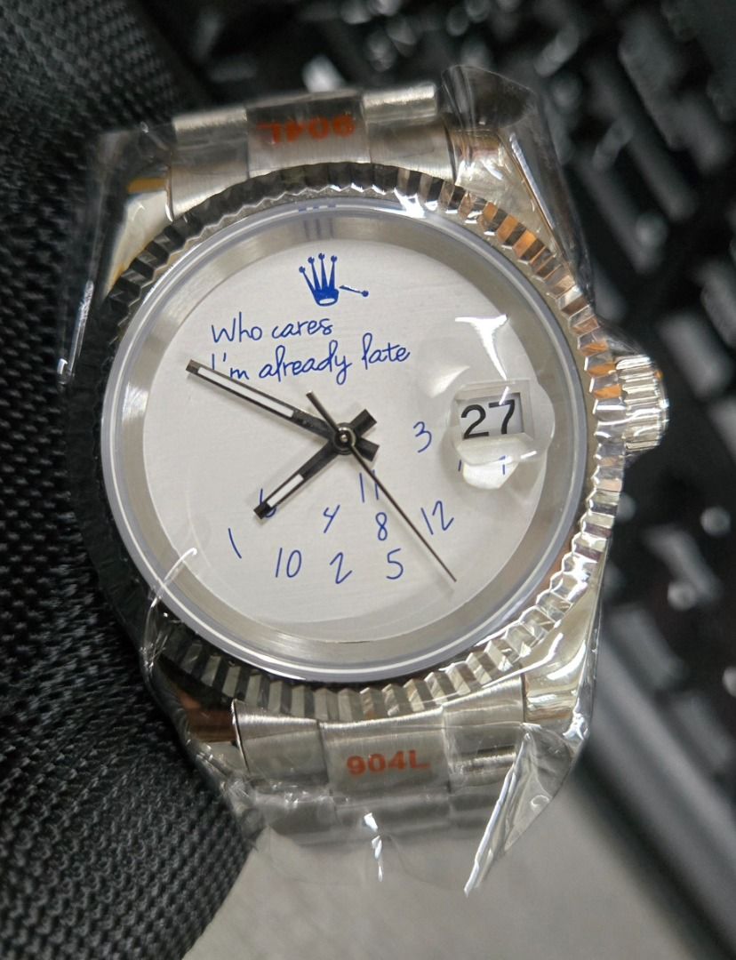 【訂製】 relax dial seiko mod 搭載精工NH35機械機芯 39mm 藍寶石玻璃 904L精鋼 附送精美錶盒, 男裝, 手錶 ...