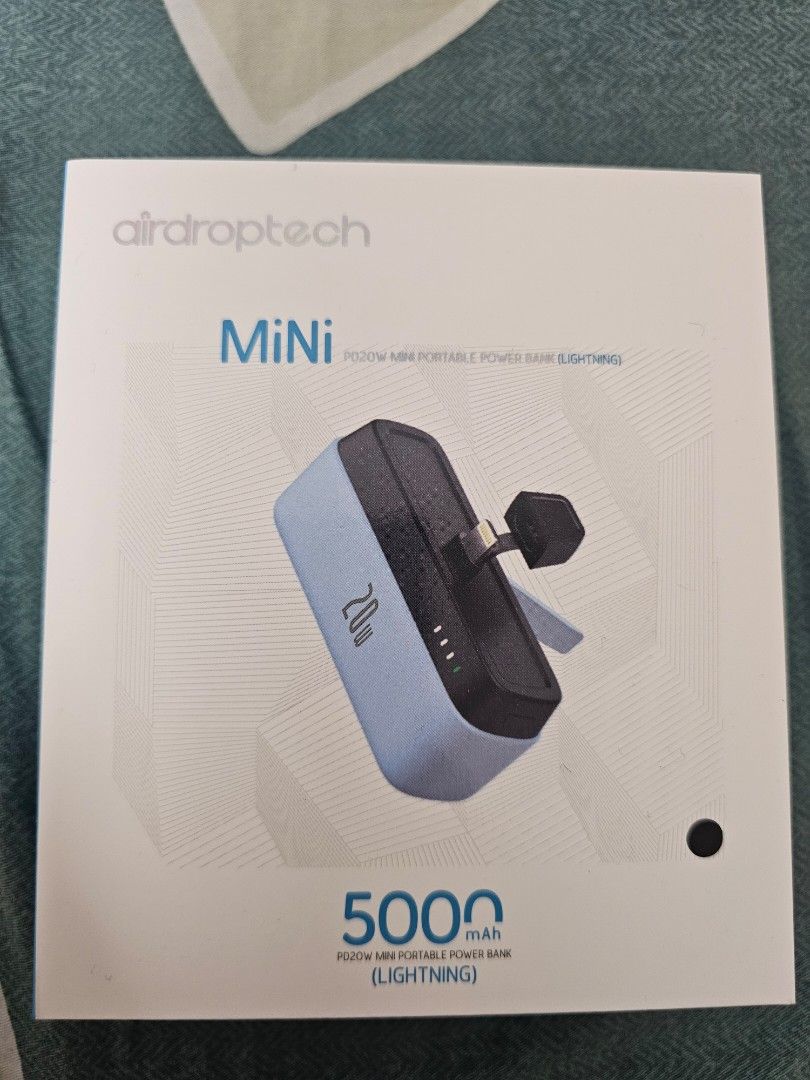 Airdroptech Lightning iPhone Powerbank 5000mAH 20W PD Fast Charging ...