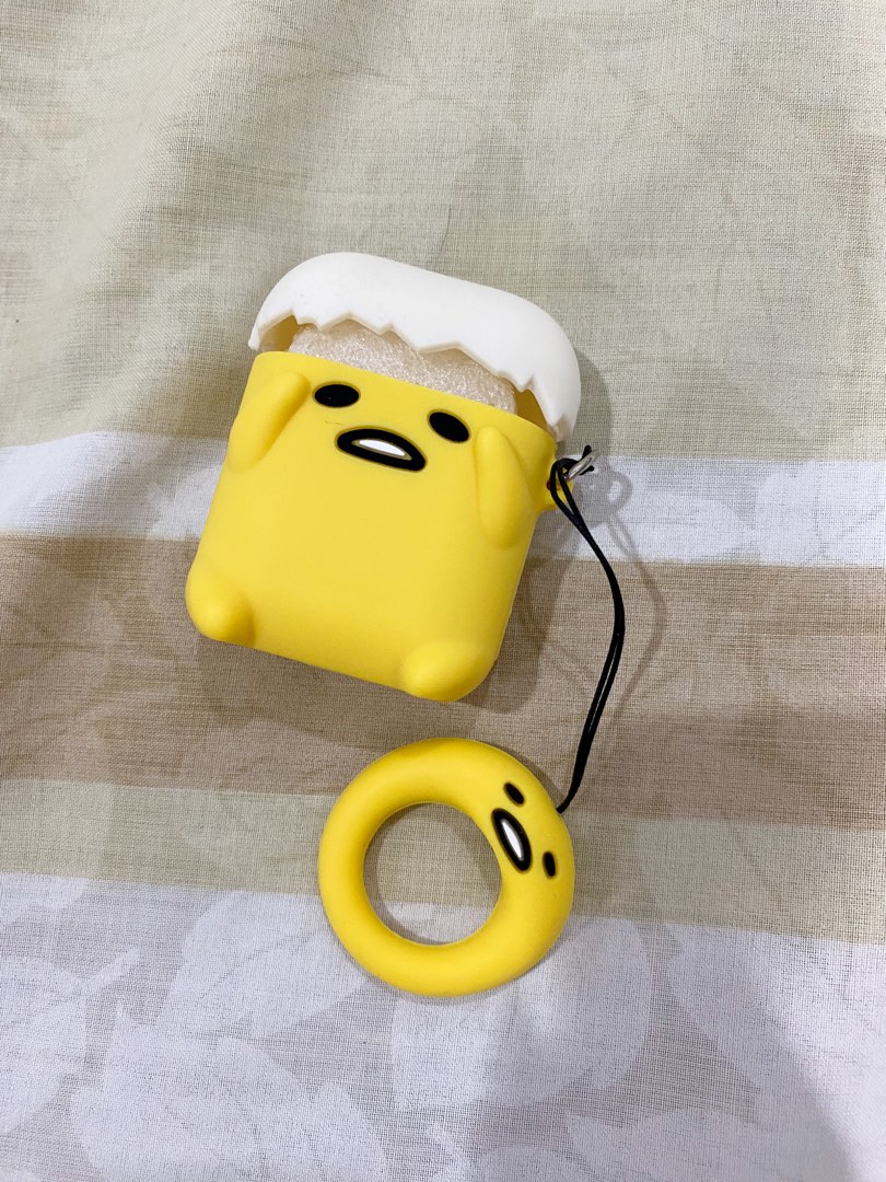 Airpods silicon casing gen 2 gudetama casing, Telepon Seluler & Tablet ...