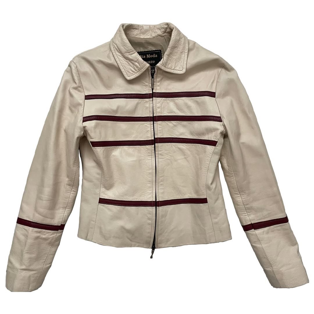 Alta Moda Firenze Genuine Vintage Leather Jacket, Women's Fashion ...