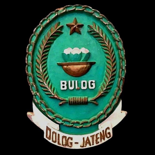 Antik Papan Nama Logo Bulog Dolog Jateng Lama Ukir Kayu Timbul Utuh ...