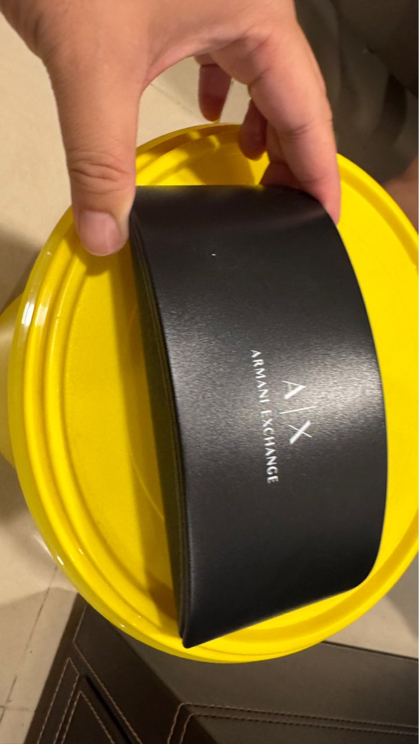 Armani specs box, Beauty & Personal Care, Vision Care on Carousell