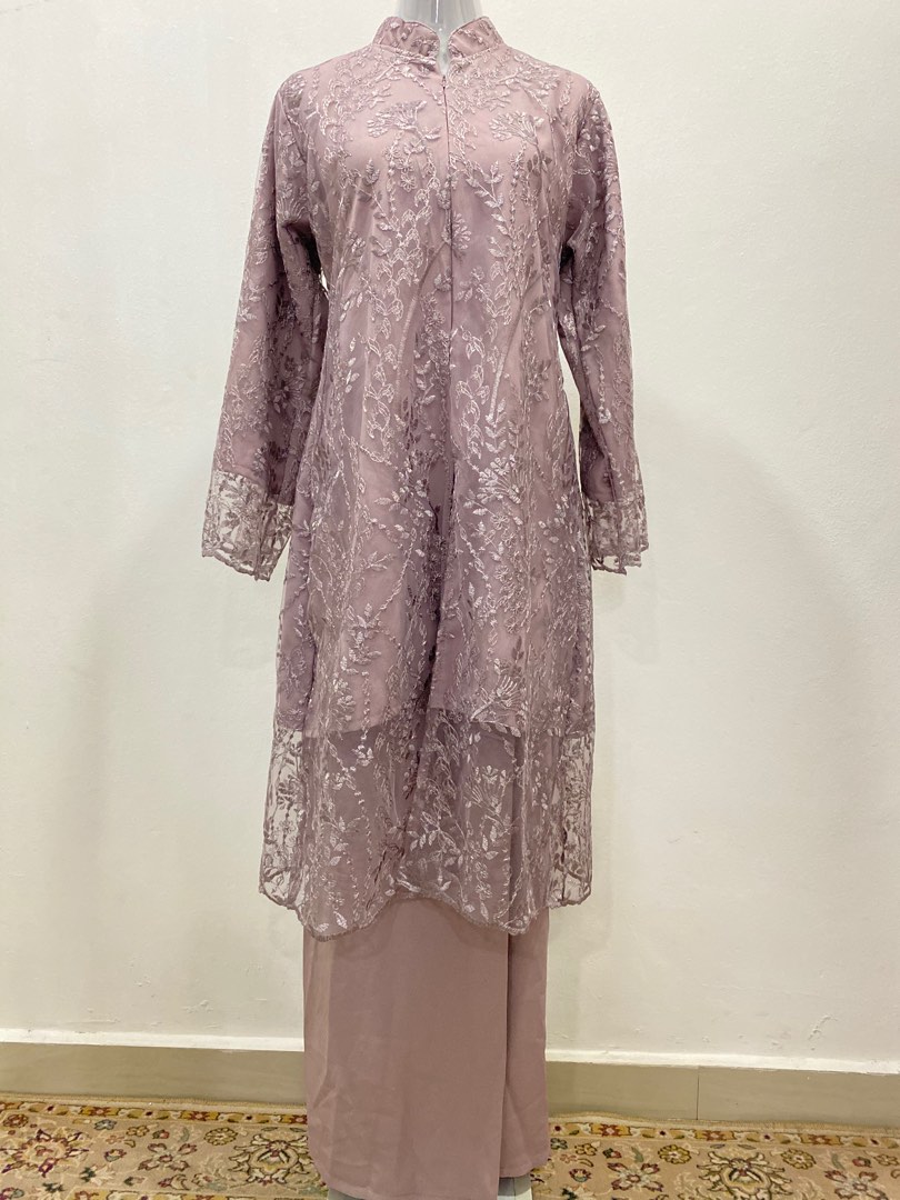 Baju raya 2025 / kurung lace / baju ceo chomel / kebaya lace, Women's ...