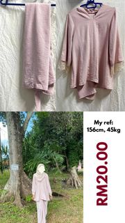 PRELOVED BAJU RAYA - WANZAR ZAELYNN (MALIBU BLUE-S), Women's Fashion ...