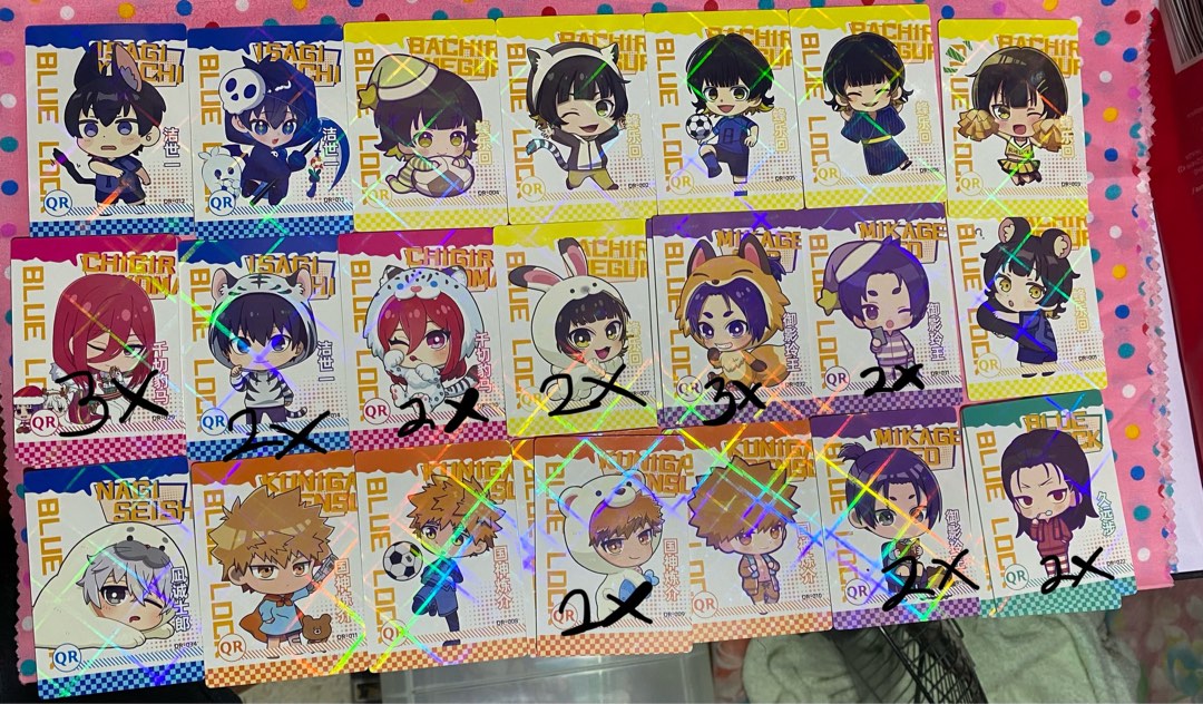blue lock card isagi nagi reo bachira kurona chigiri kunigami loki ...