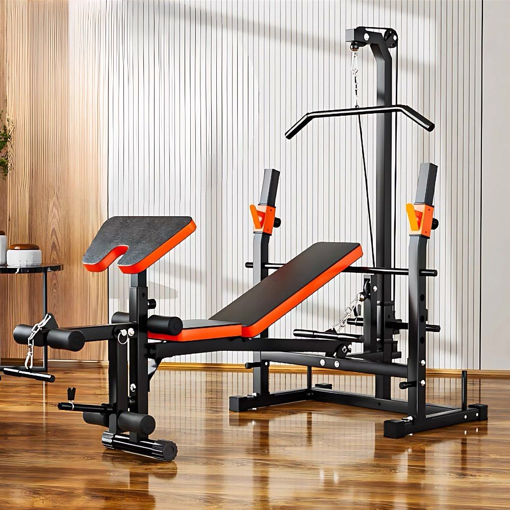 BRAND NEW Home Gym Bench Press, Pulldown, Leg Extension, Bicep Curl ...