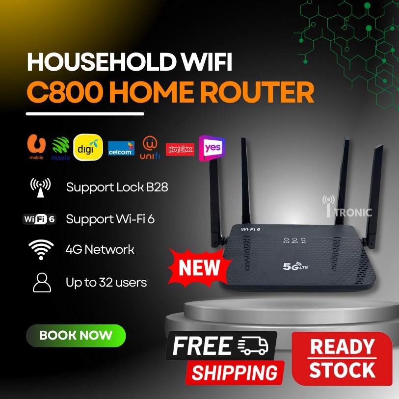 C800 Pro Home Router Wifi Upgrade Version 4G CPE Wifi Router Home & Sim Card Slot, Computers ...