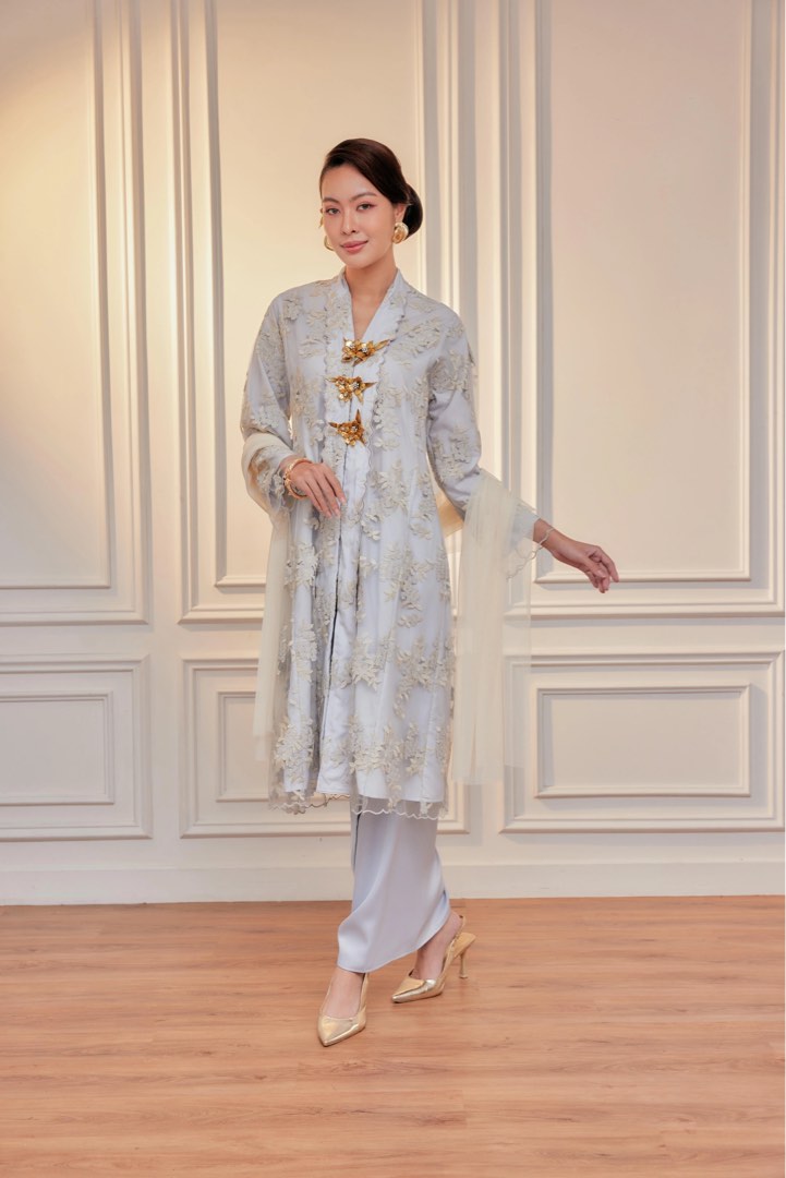 Caftanist Bidasari Kebaya Lace Set with Selendang, Women's Fashion ...