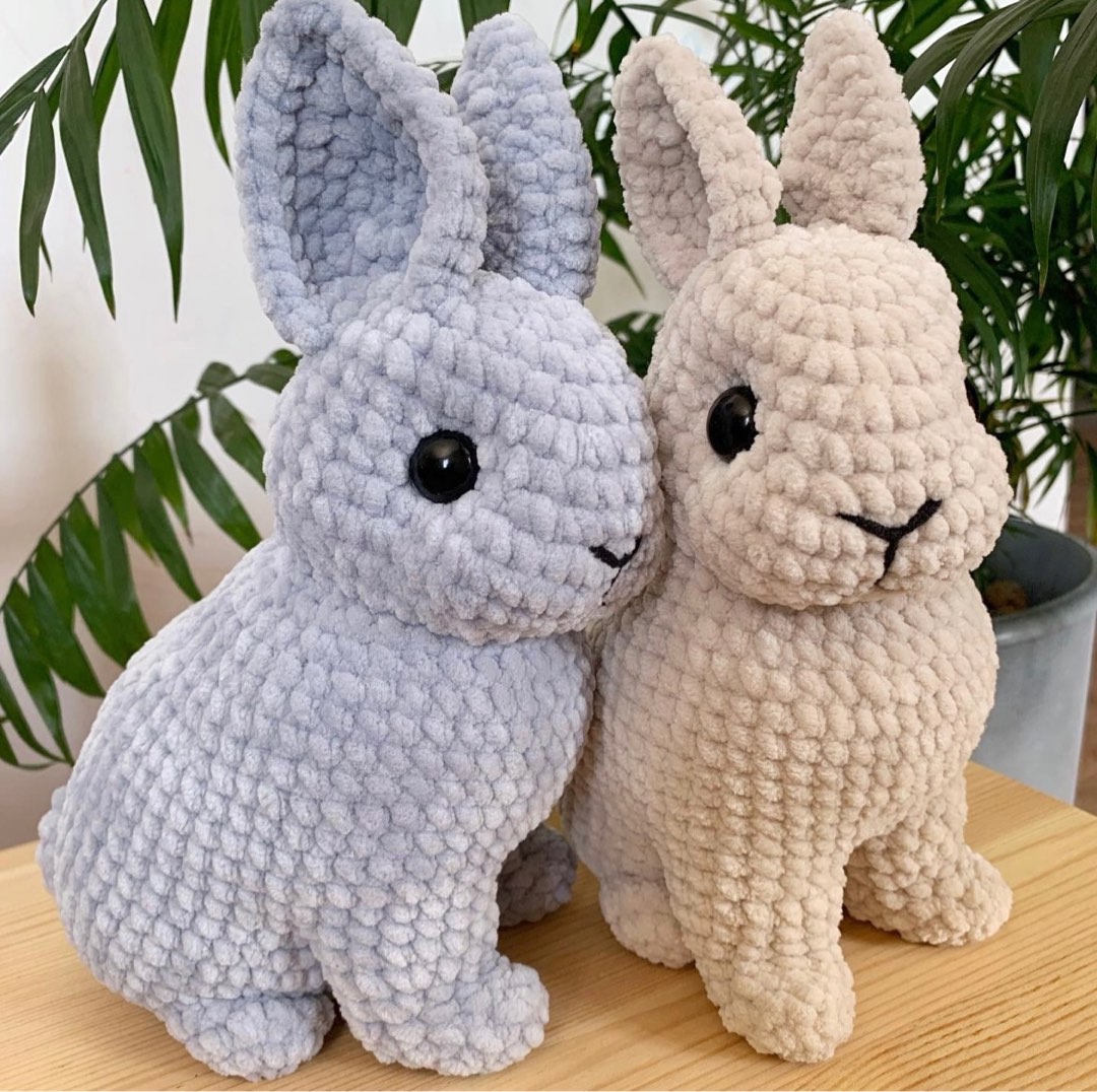 [Can Customise] Crochet handmade rabbit plush, bunny soft toy, rabbit ...