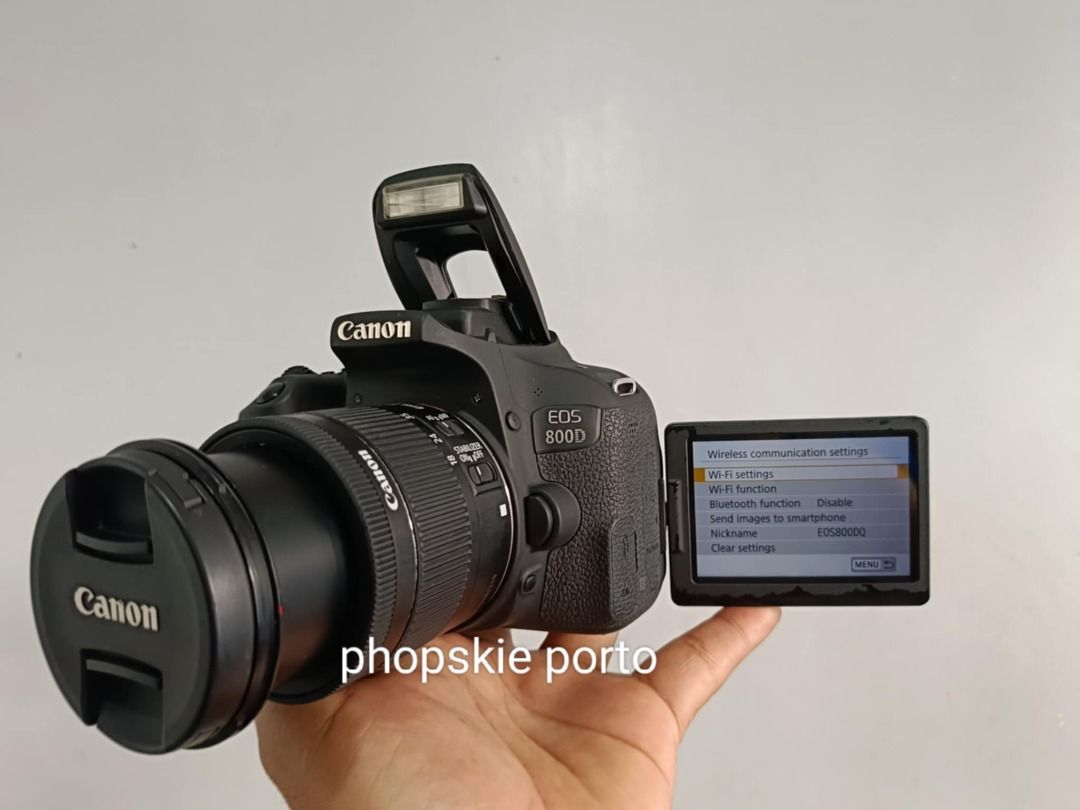 Canon EOS DSLR 800D with kit lens 24.2 megapixel wifi nfc touch screen ...