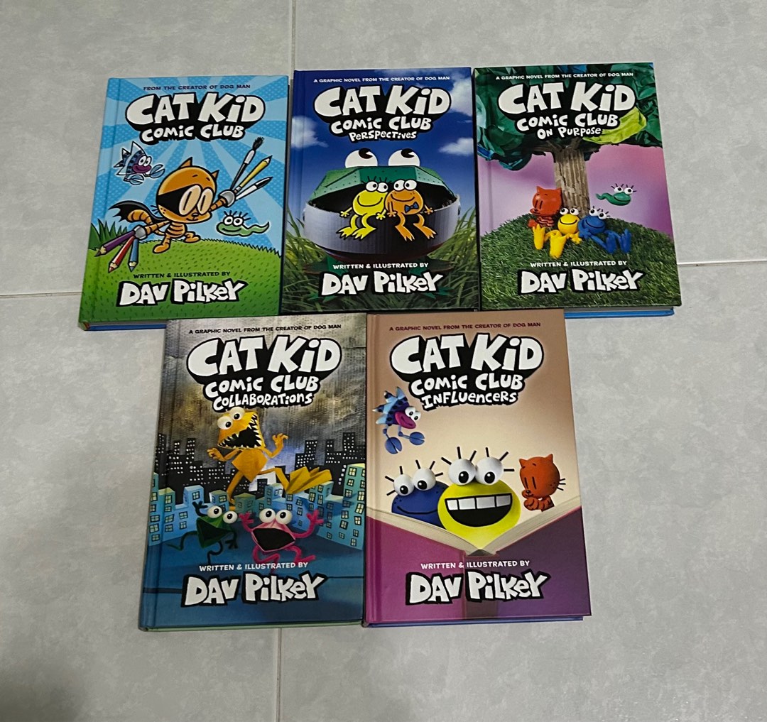 Cat Kid Comic Club books 1-5, Hobbies & Toys, Books & Magazines, Comics ...