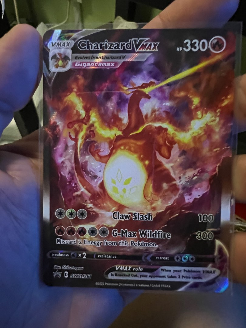 Charizard V Max Promo, Hobbies & Toys, Toys & Games on Carousell