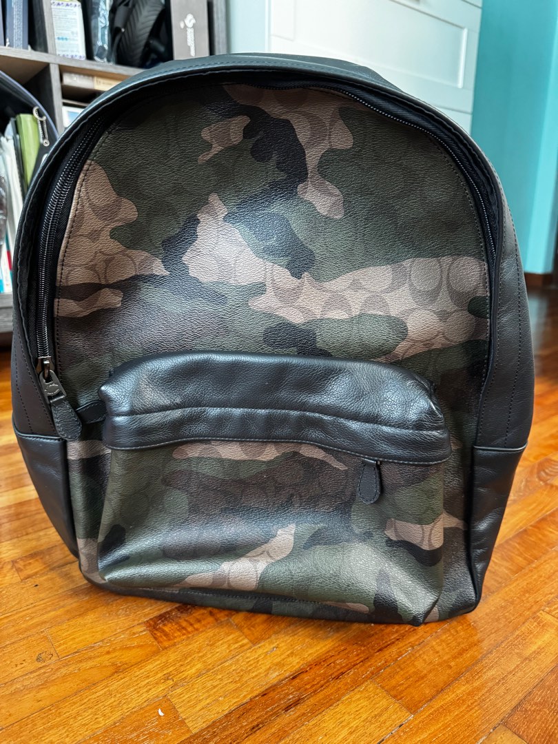 Coach Camo Backpack, Luxury, Bags & Wallets on Carousell
