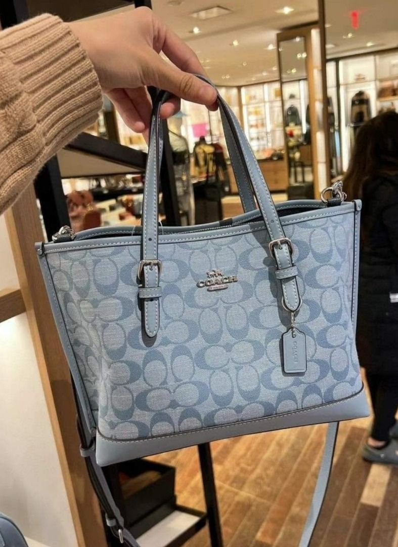 Coach Women's Bag - CH228 Mollie Tote 25 Bag in Signature Chambray and ...