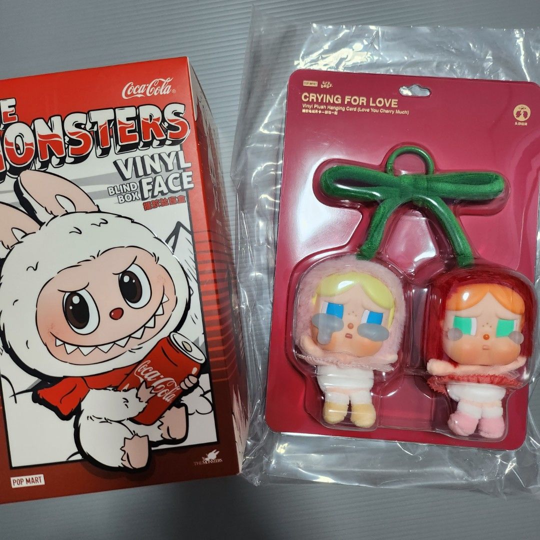 Coca Cola Labubu & Crybaby Crying for Love Pendant, Candle, Phone Charm ...