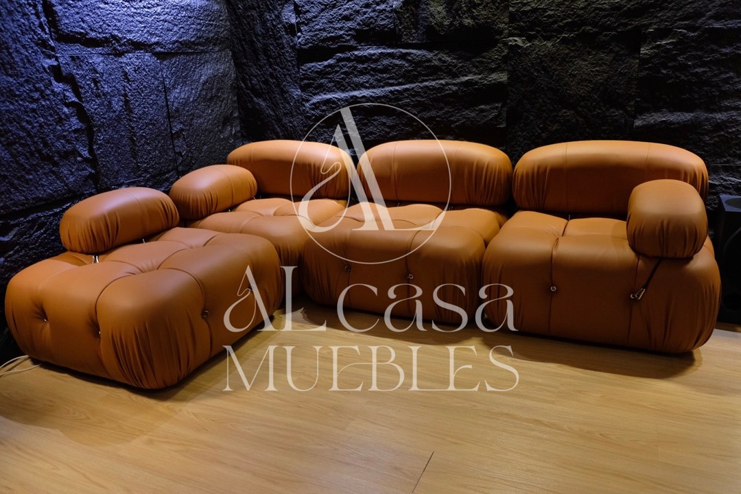CUMULUS AVIRA HERMES BARENIA BROWN ITALY LEATHER SOFA CLOUD CAMALEONDA ...