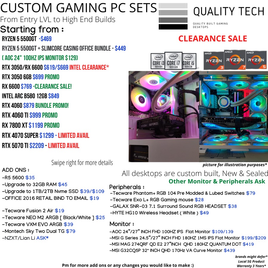 Custom Gaming PC , Custom Desktop, Workstation - Intel, Ryzen, GTX, RTX ...