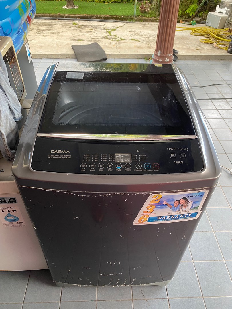 Daema Washing Machine 18kg for sale, TV & Home Appliances, Washing Machines and Dryers on Carousell