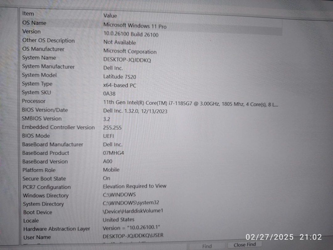 Dell Latitude 7520,Core i7,11th Gen, Ram-16Gb,SSD-512Gb, Backlight key ...