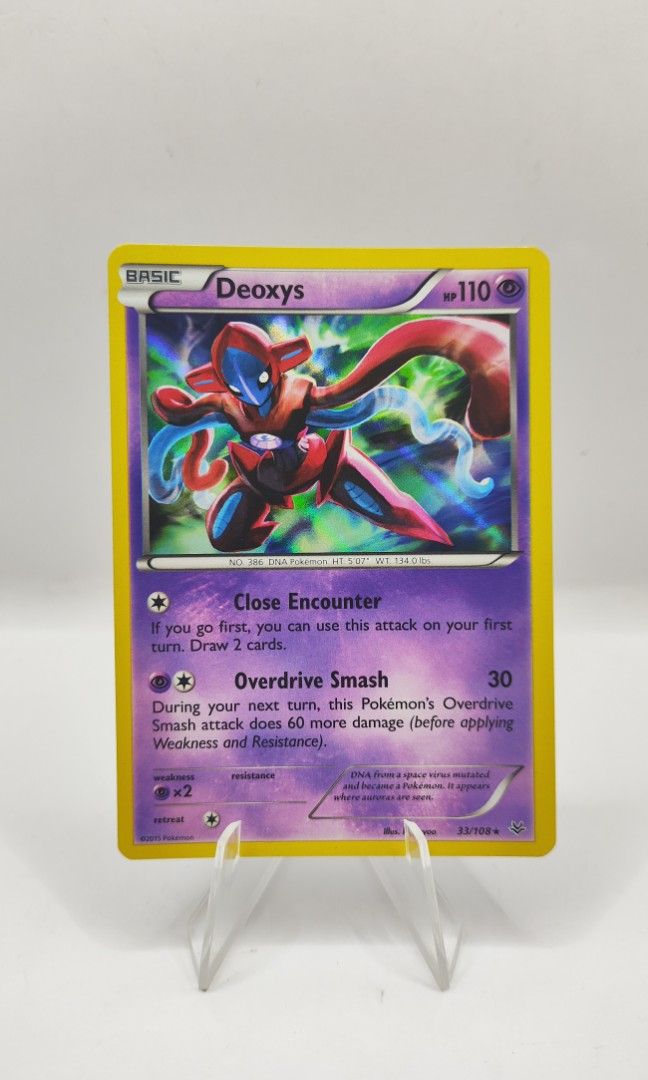 Deoxys Holo Rare XY Roaring Skies Pokemon TCG Trading Card Game ...