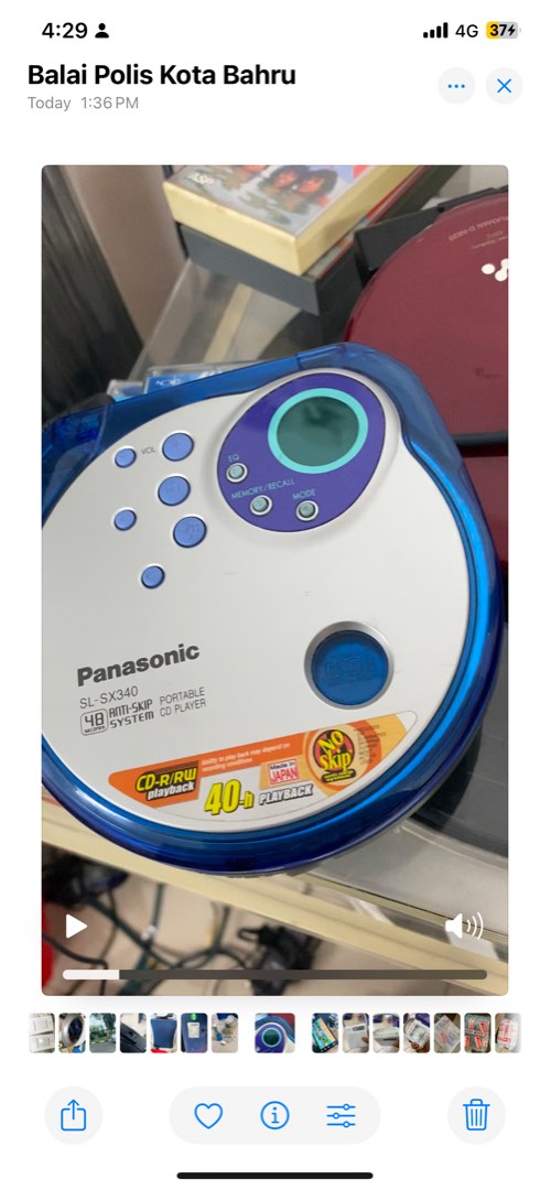 DISCMAN PANASONIC SL-SX340 anti skipsystem, Hobbies & Toys, Music ...
