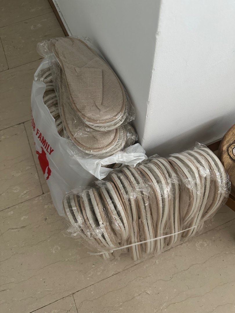 Disposable one-time use slippers, Furniture & Home Living, Bathroom ...