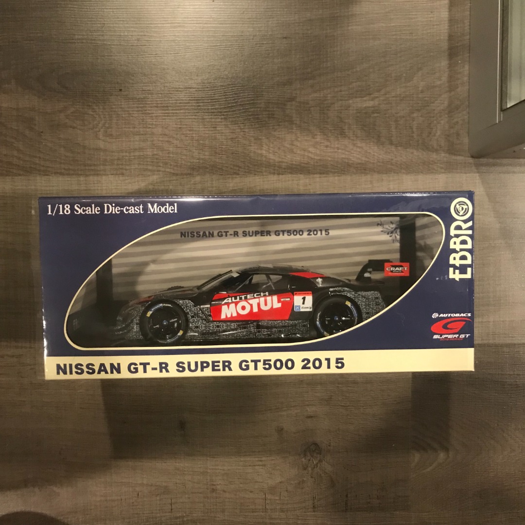 Ebbro 1/18 Scale Super GT500 2015 No.1 Motul Autech Nissan GT-R Okayama ...