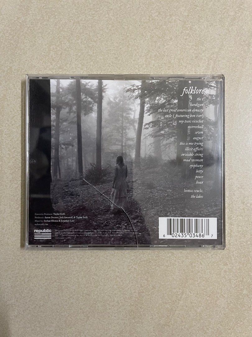 Folklore Taylor Swift "Hide-and-Seek" Edition CD, Hobbies & Toys, Music ...