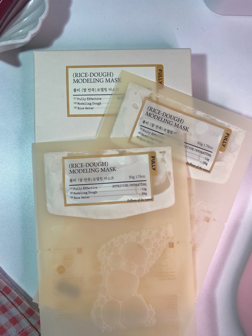 Fully Rice Dough Modeling Mask, Beauty & Personal Care, Face, Face Care ...