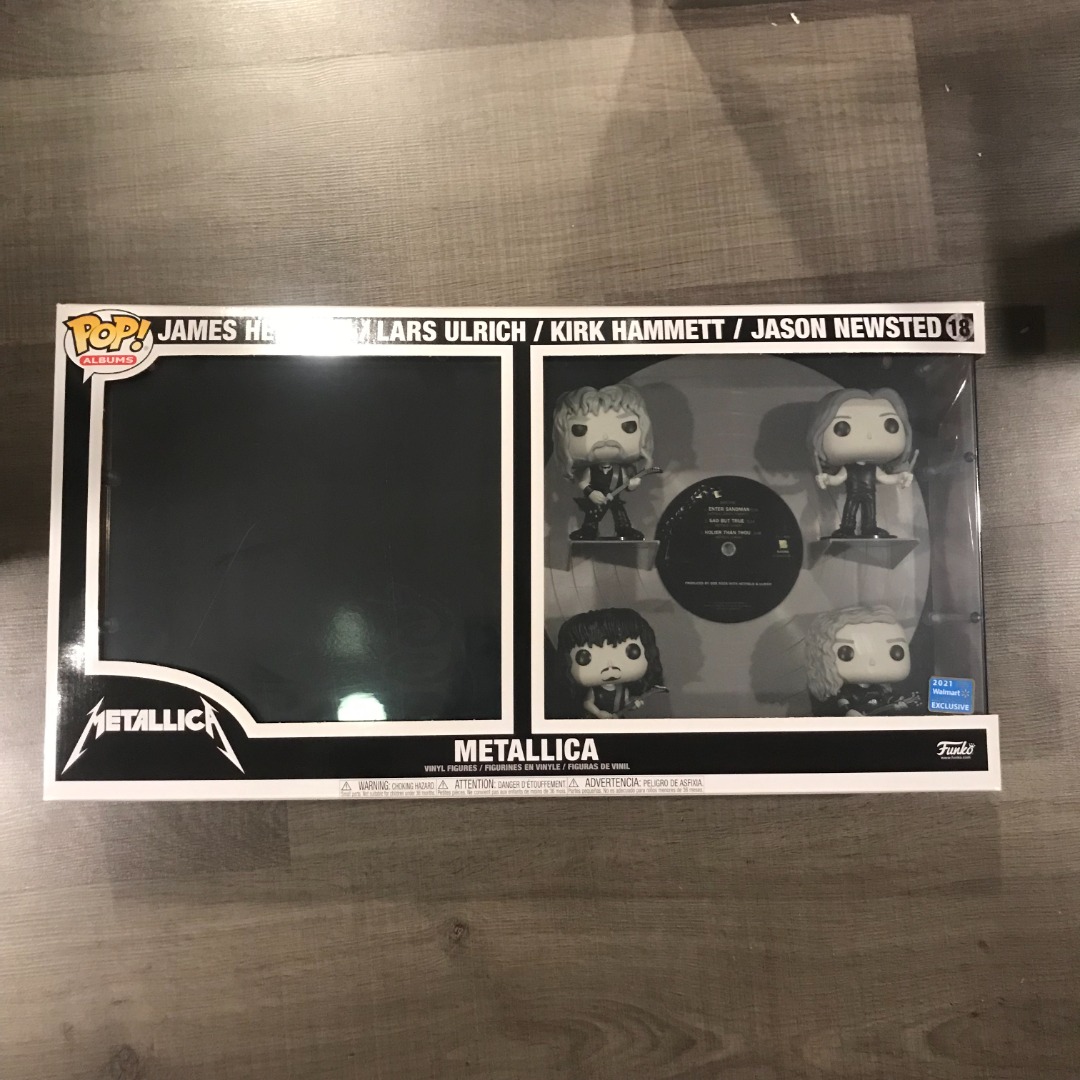 Funko Pop Rocks Albums Metallica Black 4 Pack Walmart Exclusive ...