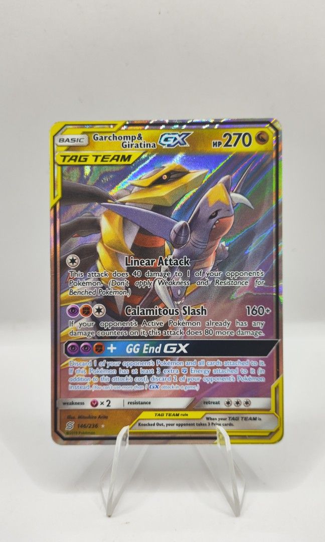 Garchomp & Giratina Tag Team GX 146/236 Pokemon TCG Trading Card Game, Hobbies & Toys ...