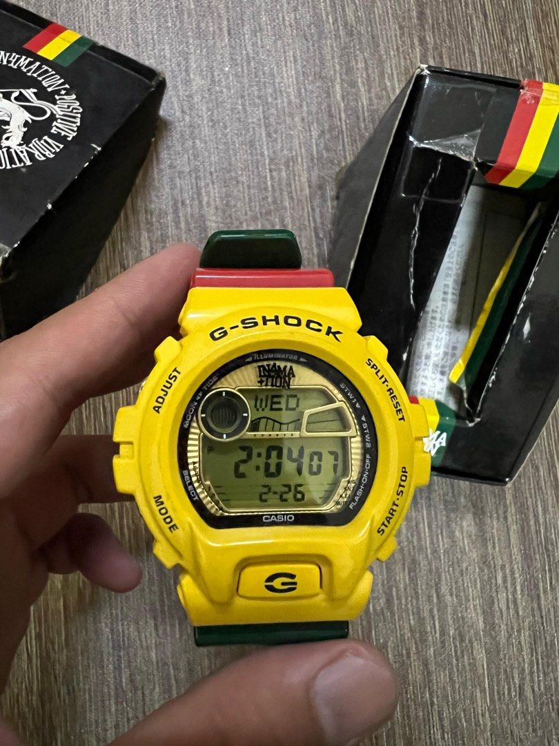 GLX 6900 GSHOCK RASTA, Men's Fashion, Watches & Accessories, Watches on ...