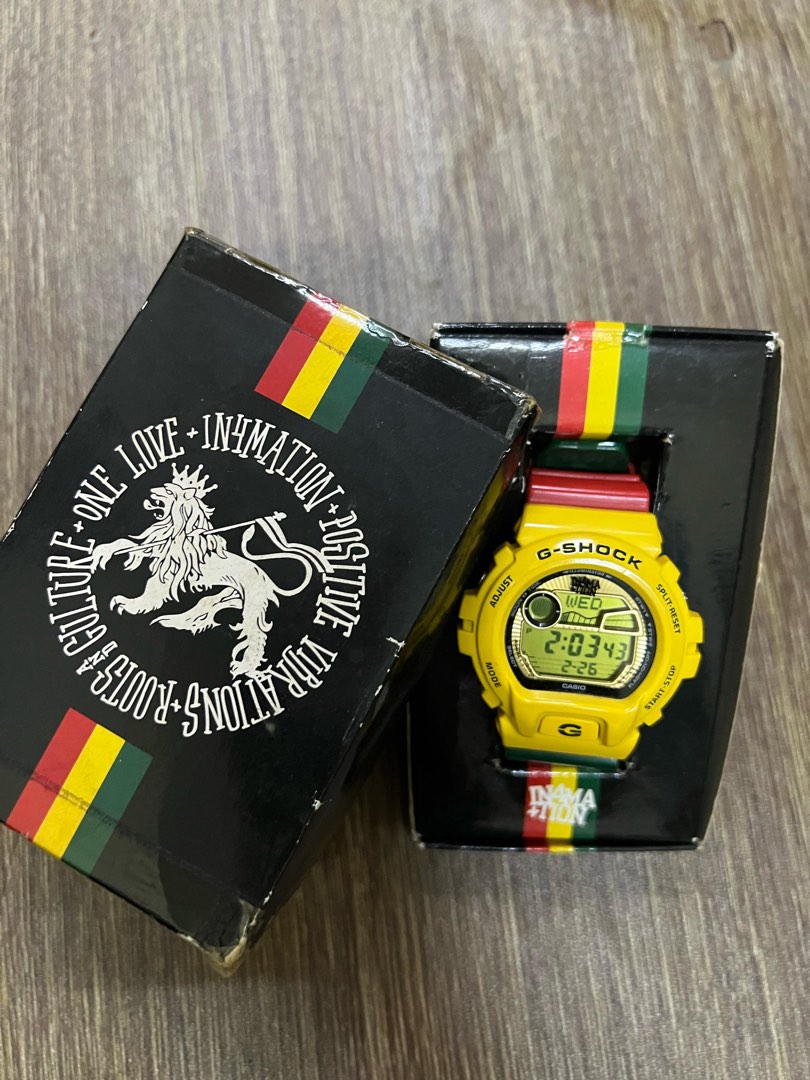 GLX 6900 GSHOCK RASTA, Men's Fashion, Watches & Accessories, Watches on ...