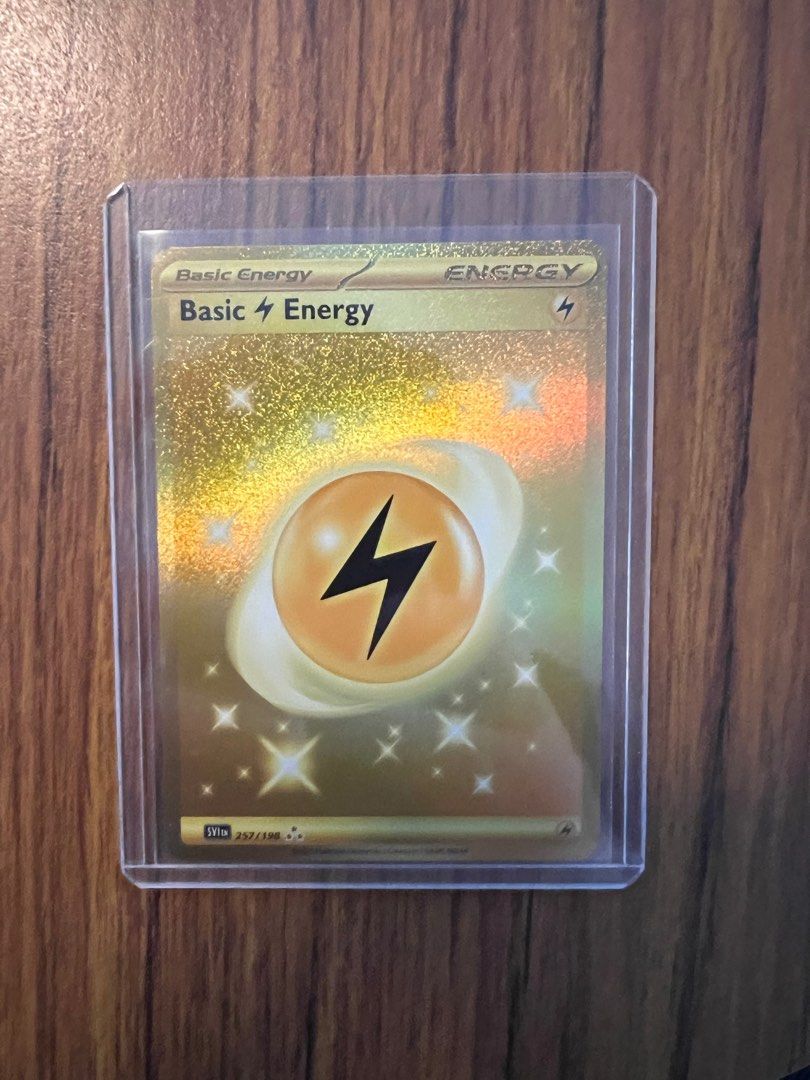 Gold Lightning Energy 257/198 - Hyper Rare - Scarlet and Violet base ...