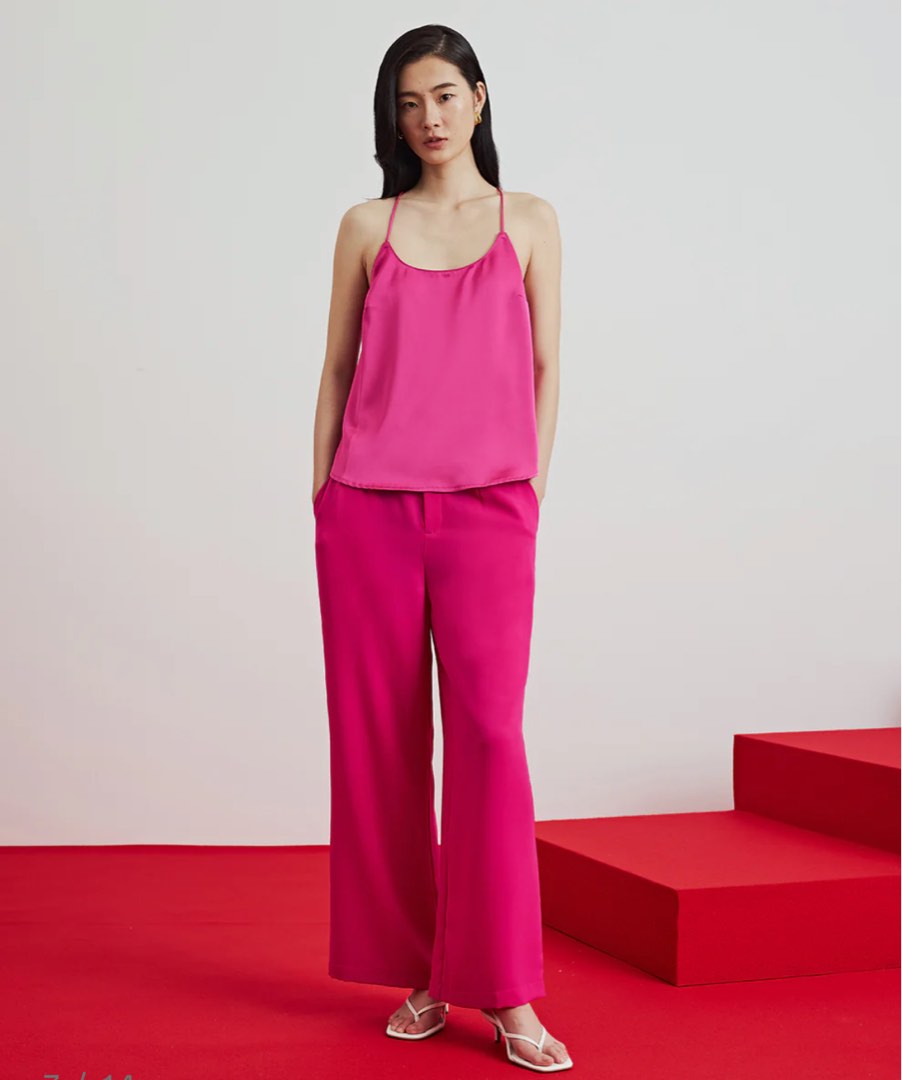 Good Addition Satin Cami, Women's Fashion, Tops, Sleeveless on Carousell