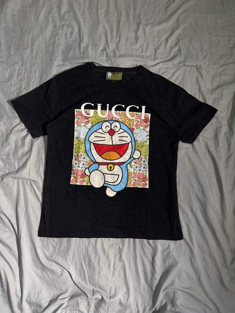 Gucci x Doraemon, Men's Fashion, Tops & Sets, Tshirts & Polo Shirts on ...