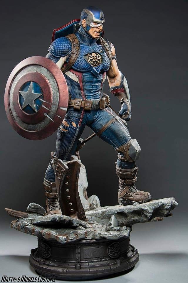 Hydra Captain America 1/4 Scale Resin Statue - Custom, Hobbies & Toys ...