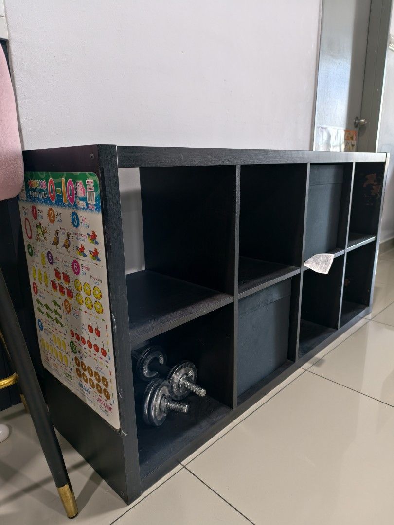 IKEA Kallax 8 lubang, Furniture & Home Living, Furniture, Shelves ...