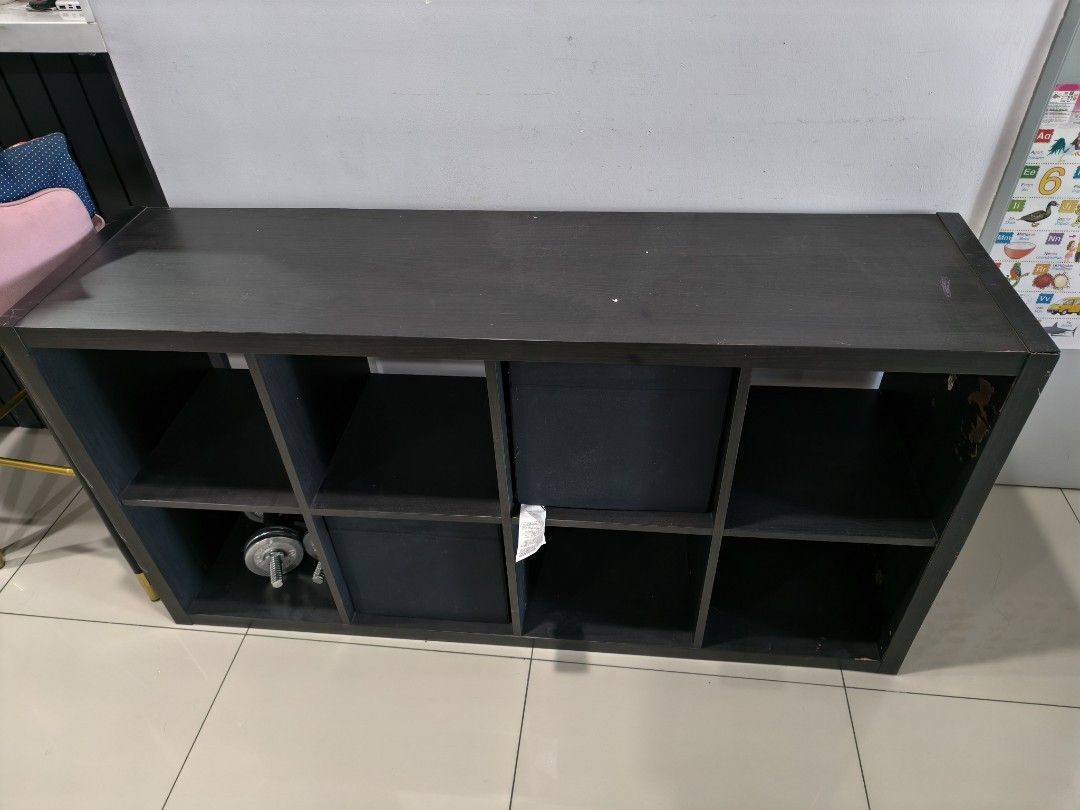 IKEA Kallax 8 lubang, Furniture & Home Living, Furniture, Shelves ...