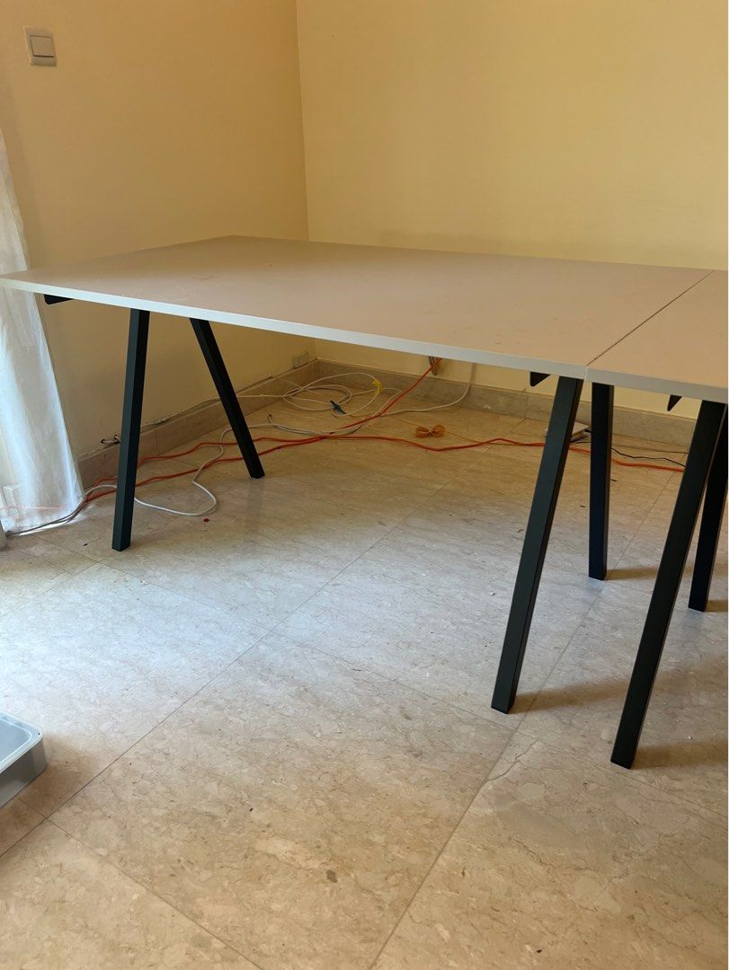 IKEA TROTTEN Desk Table, Furniture & Home Living, Furniture, Tables ...