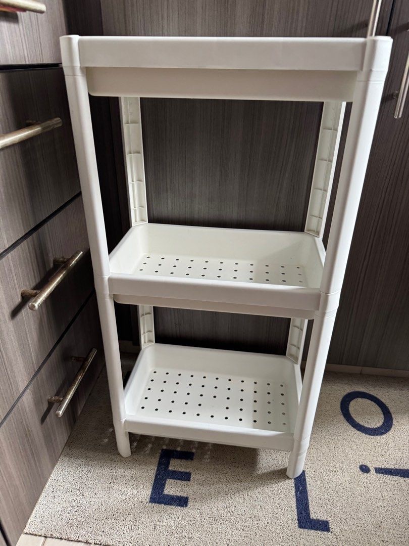 Ikea Vesken 3 tier shelves, Furniture & Home Living, Furniture, Shelves ...